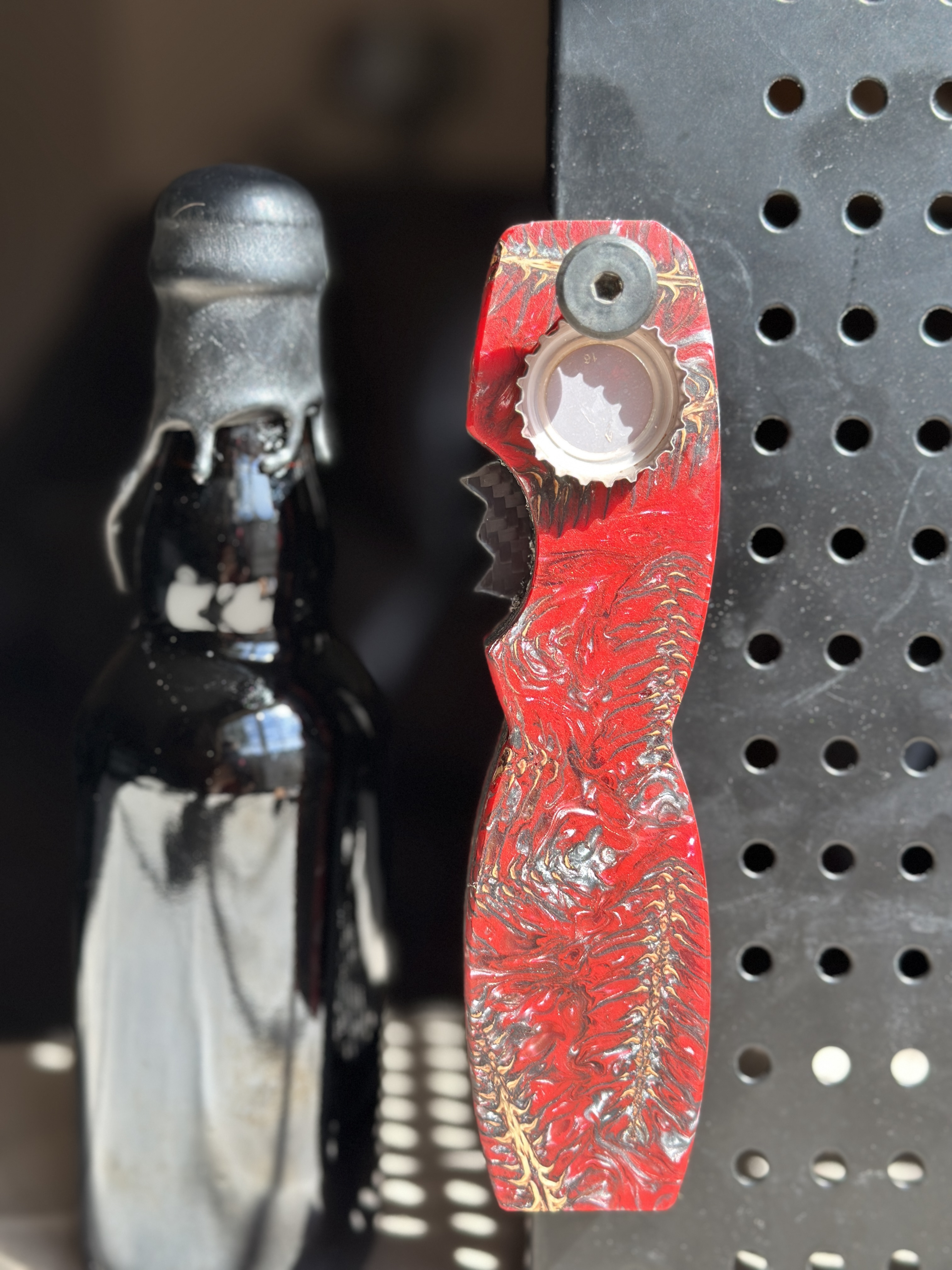 Bight and Bold Pine Cones in Resin Bottle Opener with Wax Cutter ...